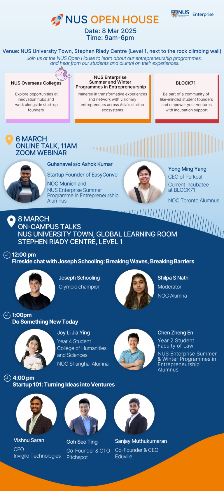 NUS Open House 2025 - NUS Enterprise